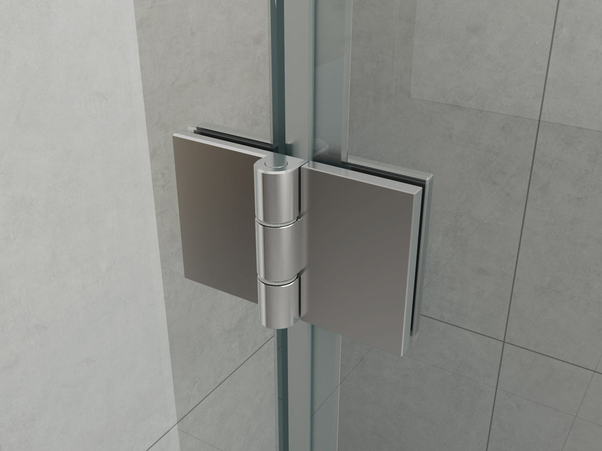 Frameless Pivot Corner Shower Screen – LuanaInteriors